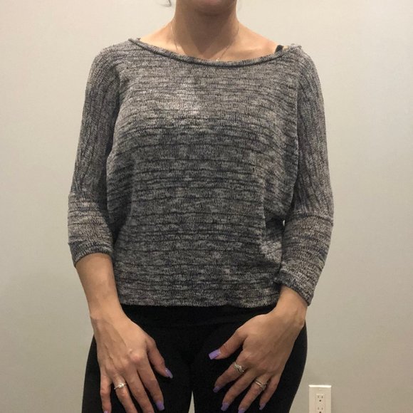 Joyce Leslie | Sweaters | Joyce Leslie Short Grey And Navy Light ...